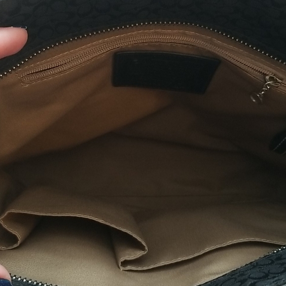 Coach | Bags | Coach Black Purse Signature C Design With Straps | Poshmark